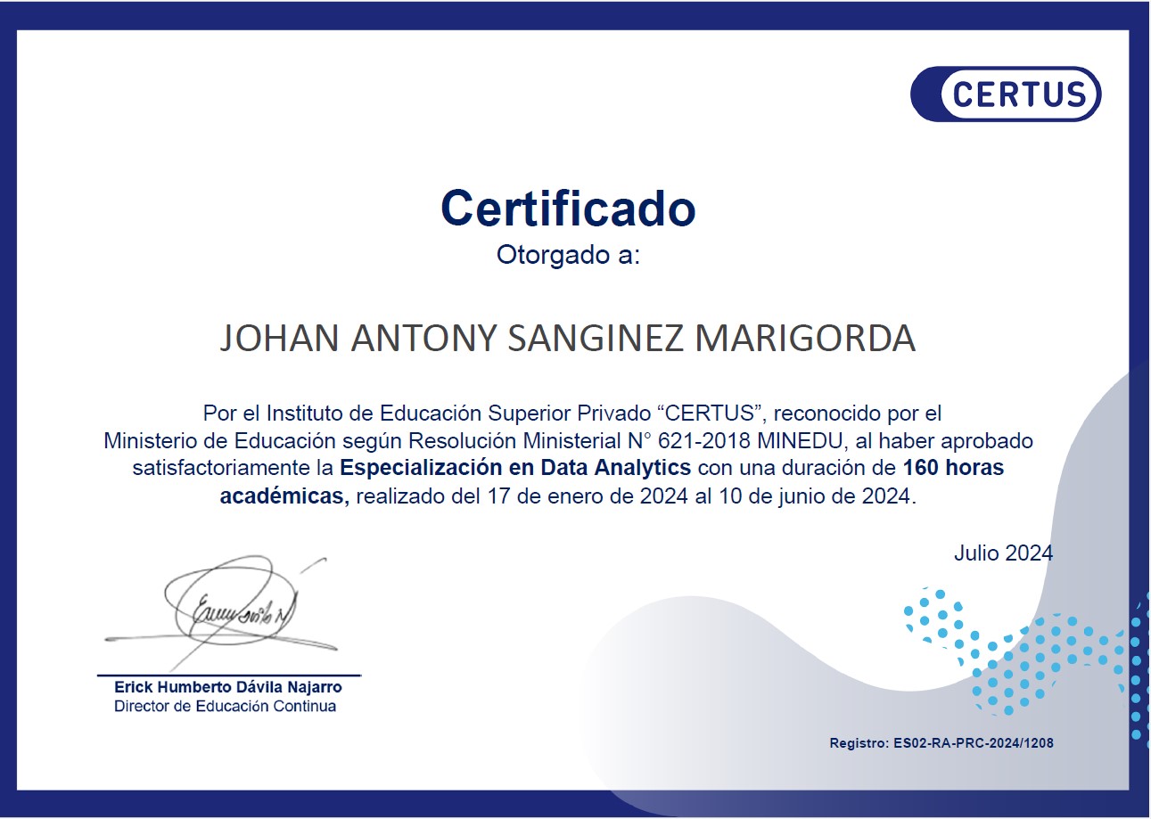 Johan Sanjines Portafolio